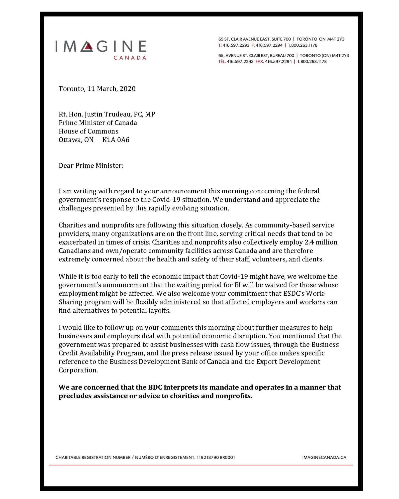 Covid-19 and the Charitable Sector | Imagine Canada